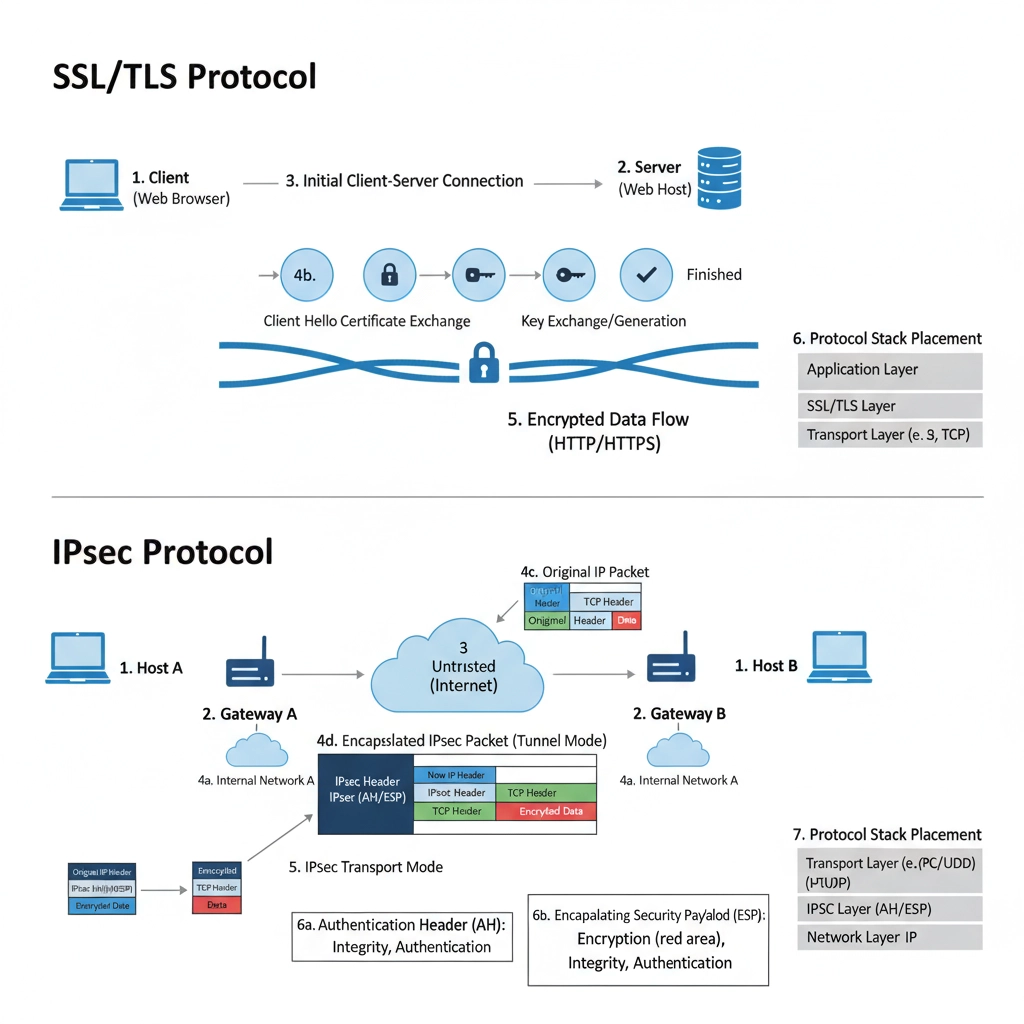 Secure Network Protocols: SSL/TLS and IPsec | BMR Education